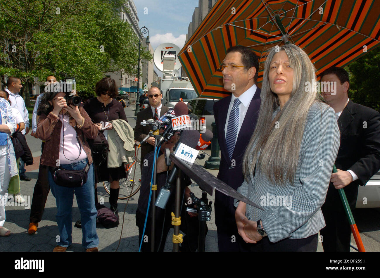May 17, 2006; Manhattan, NY, USA; In a press conference outside ...