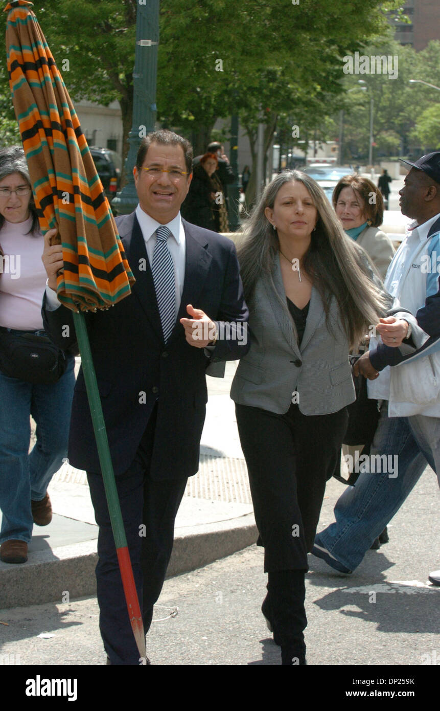 May 17, 2006; Manhattan, NY, USA; In a press conference outside ...