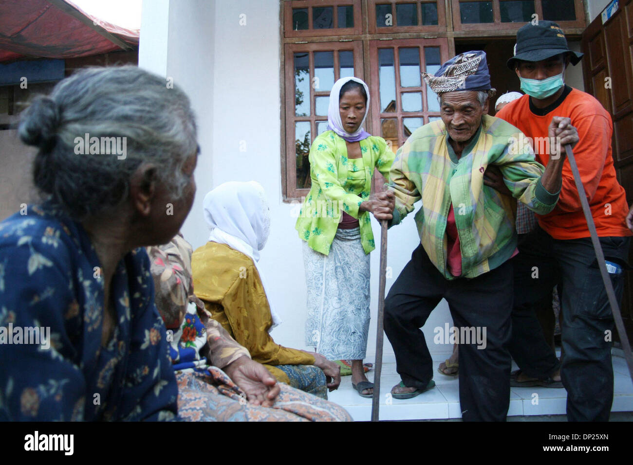 May 17, 2006; Magelang, Central Java, INDONESIA; Elderly man,the ...