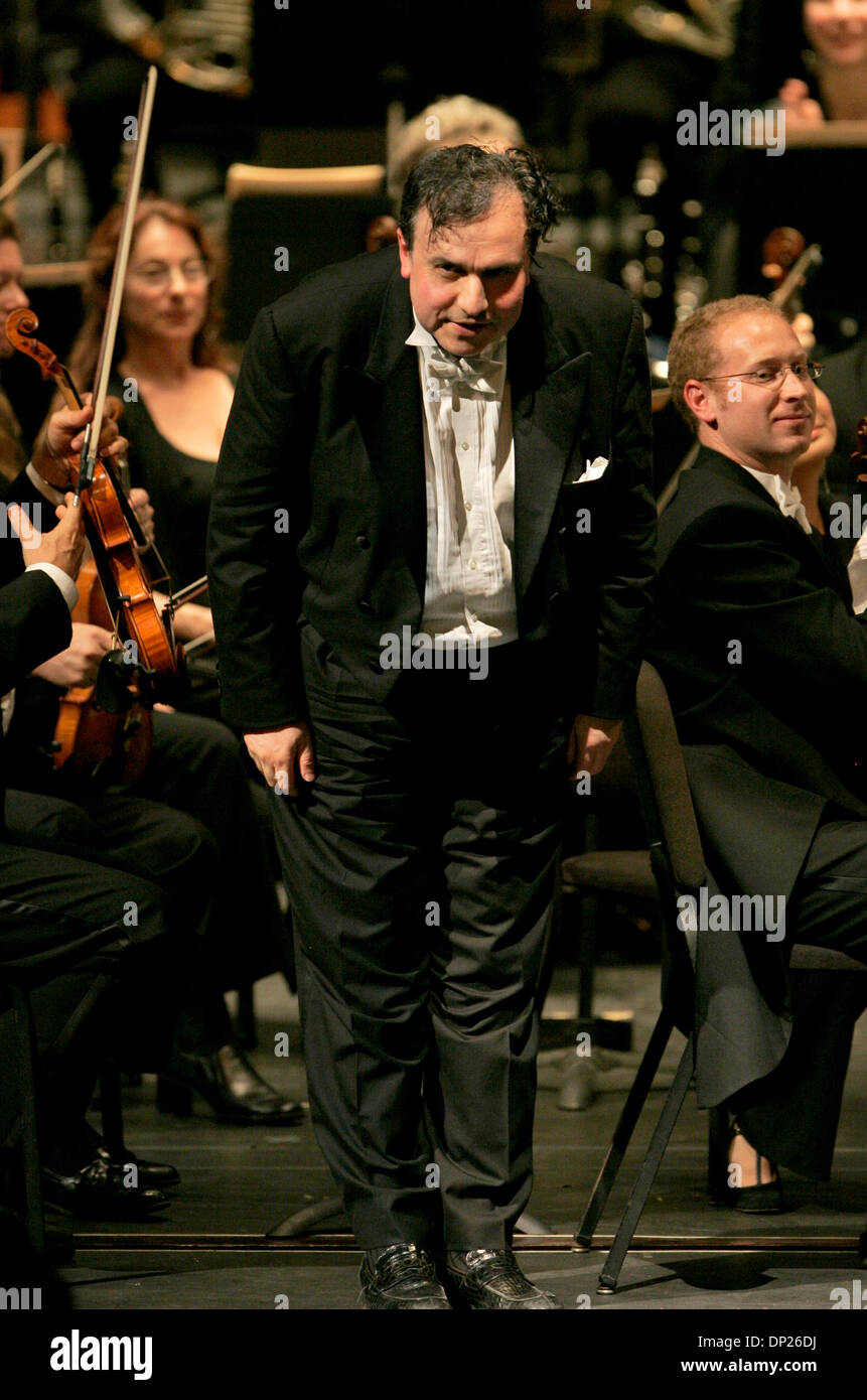 May 18, 2006; Escondido, CA, USA; Pianist YEFIM BRONFMAN bows to the ...