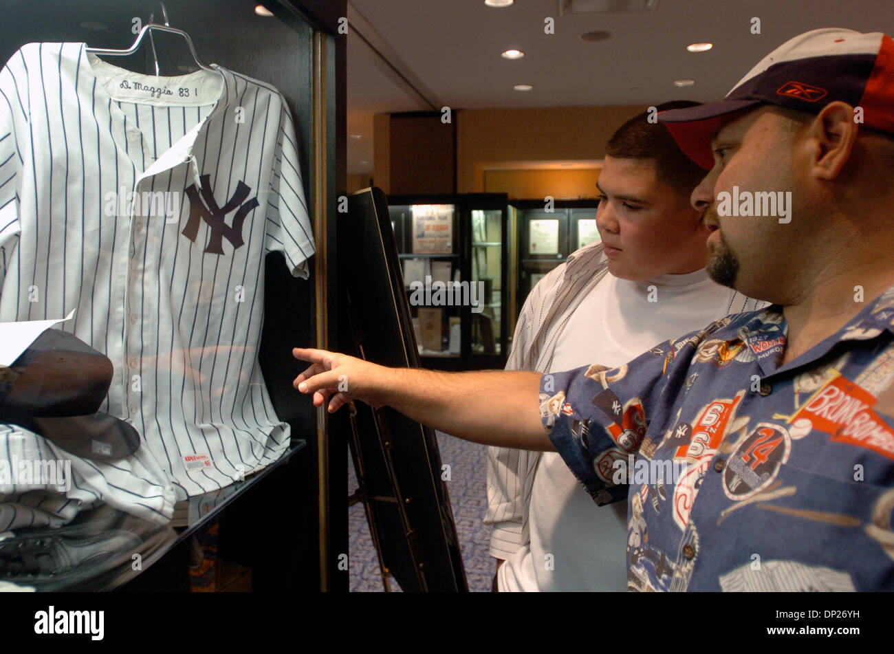 May 19, 2006; Manhattan, NY, USA; SCOTT GOODMAN (R) and his son JOHN (C ...