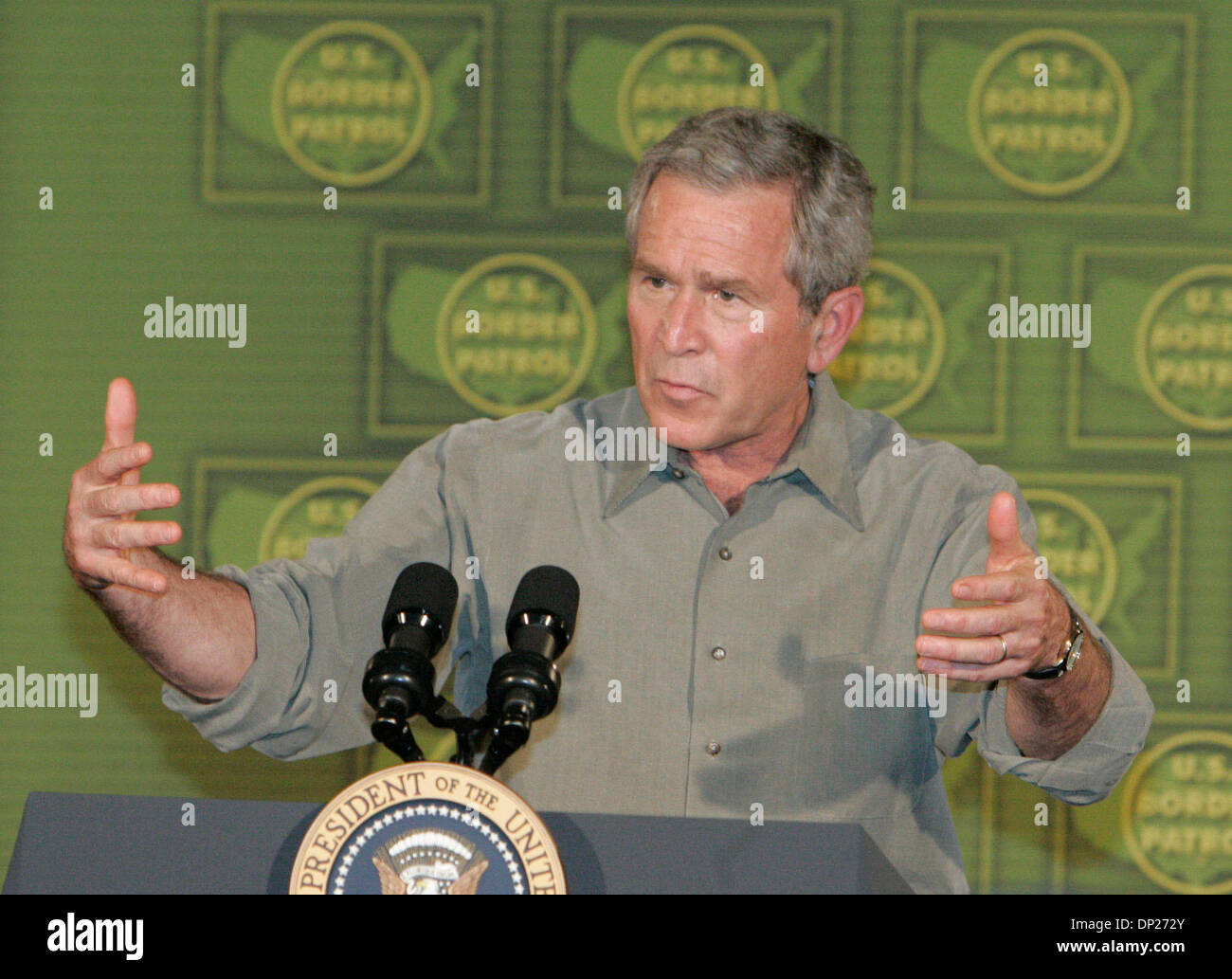 May 19, 2006; Yuma, AZ, USA; President of the United States GEORGE W ...