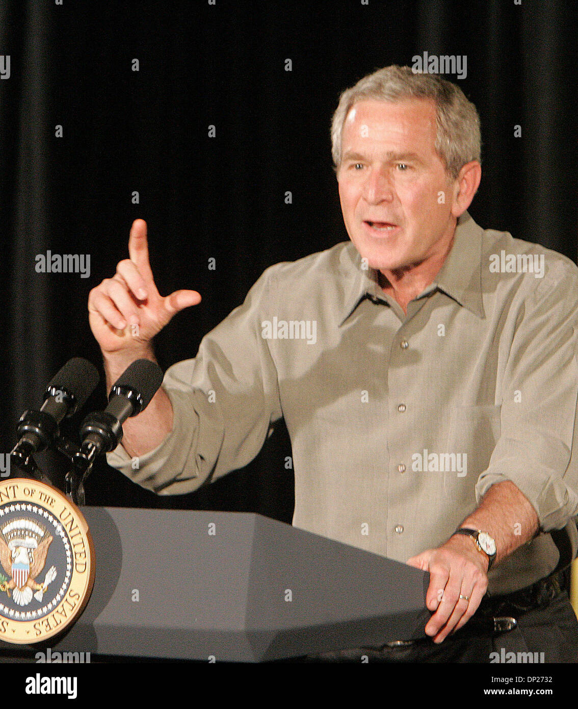 May 19, 2006; Yuma, AZ, USA; President of the United States GEORGE W ...