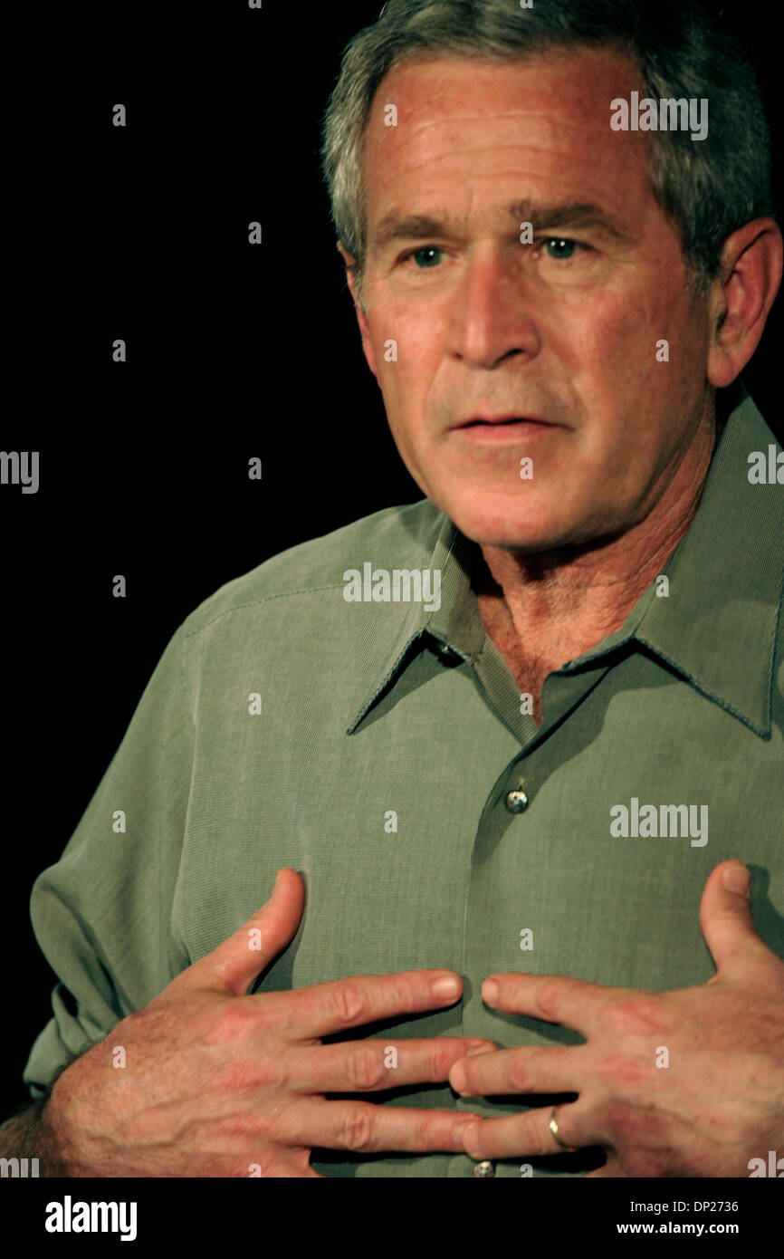 May 19, 2006; Yuma, AZ, USA; President of the United States GEORGE W ...