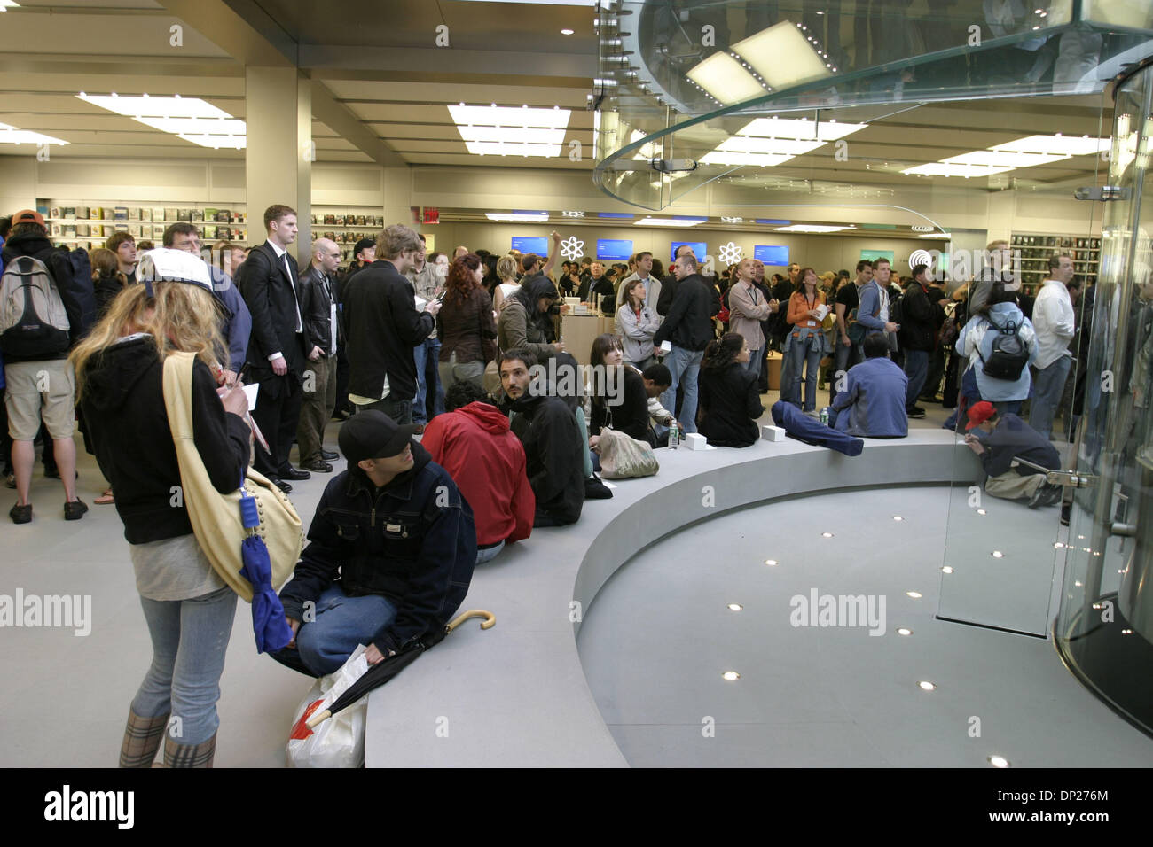 May 19, 2006; New York, NY, USA; The inside of the new Apple Store ...