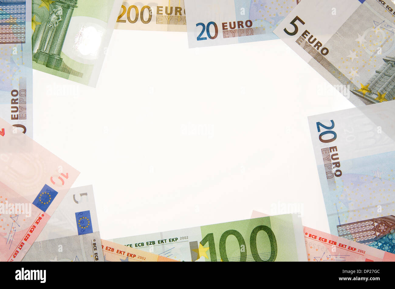 view of a diverse group of European banknotes Stock Photo - Alamy