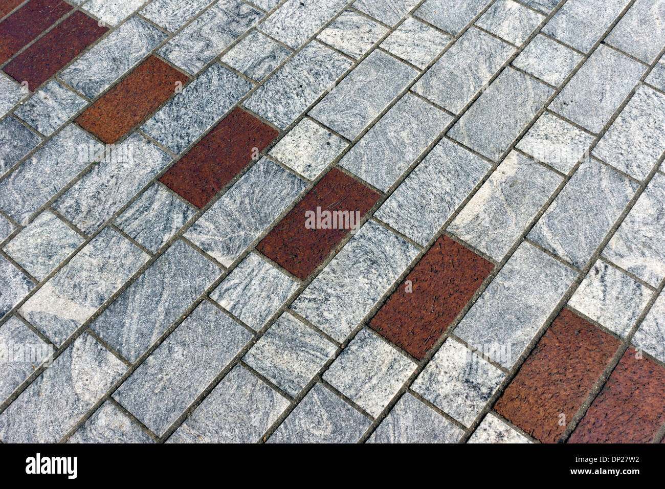 Line in the pavement indicating the Freedom Trail, in Boston ...