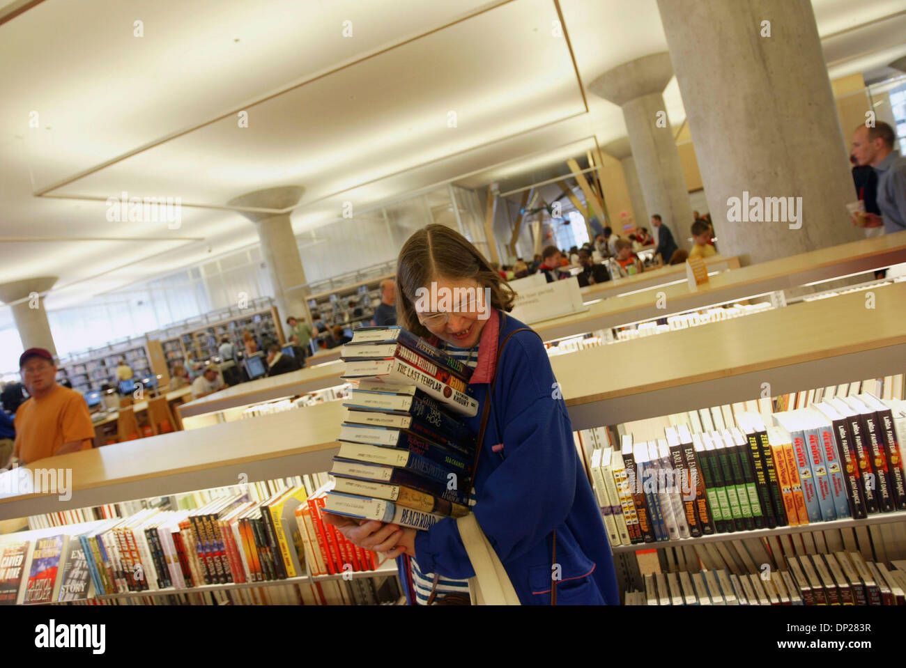 May 20, 2006; Minneapolis, MN, USA; Sandy Butler carried around a pile ...