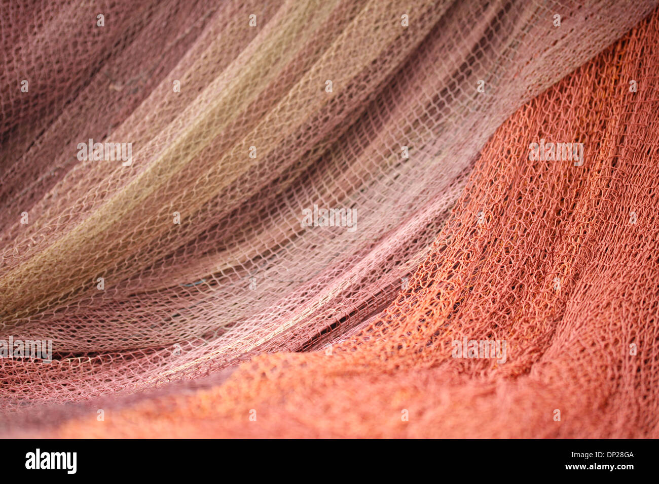 Colorful fishing nets Stock Photo - Alamy