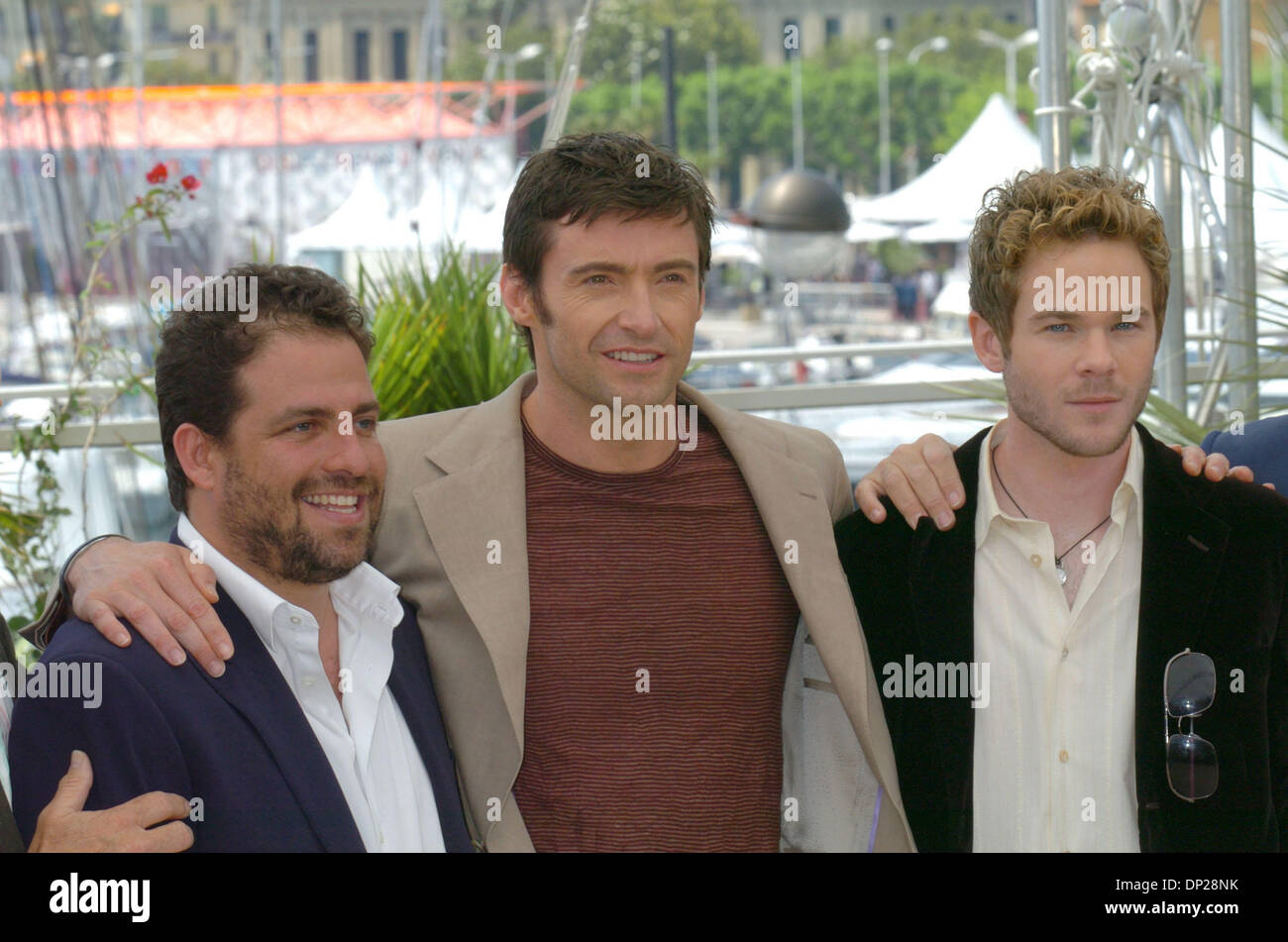 May 22, 2006; Cannes, FRANCE; ]Director BRETT RATNER with actors HUGH ...