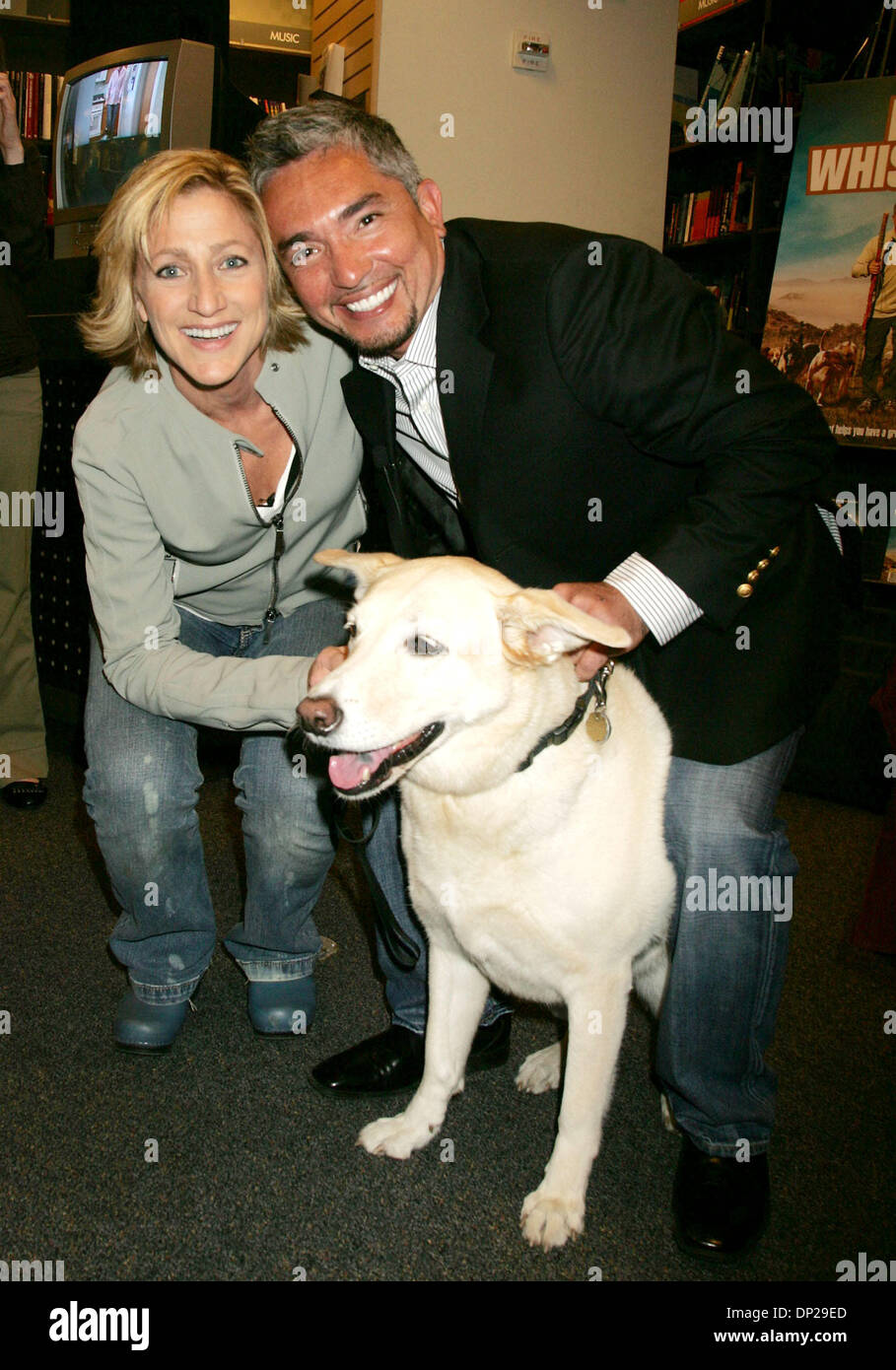 May 23, 2006; New York, NY, USA; Actress EDIE FALCO and her dog MARLEY ...