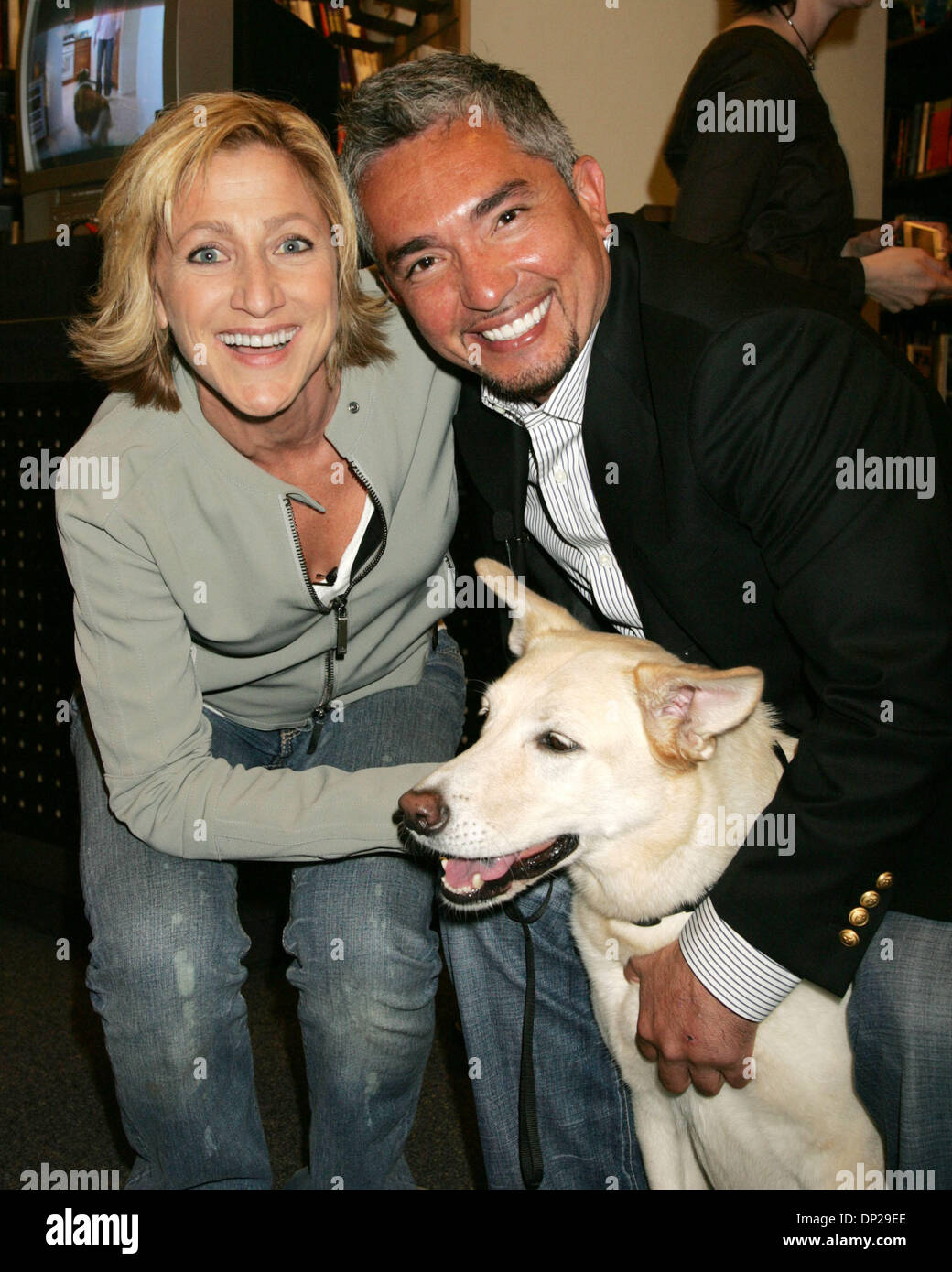 May 23, 2006; New York, NY, USA; Actress EDIE FALCO and her dog MARLEY ...