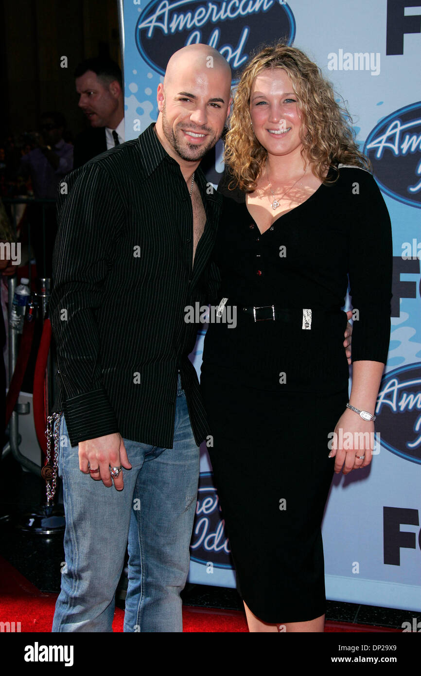 May 24, 2006; Hollywood, California, USA; Singer CHRIS DAUGHTRY & WIFE ...