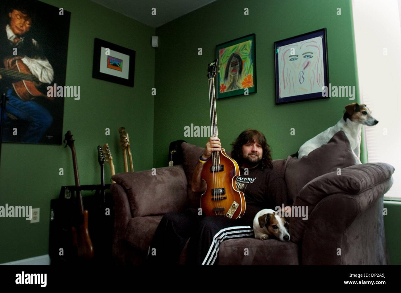 May 24, 2006; Sacramento, CA, USA; Tesla band bassist Brian Wheat ...