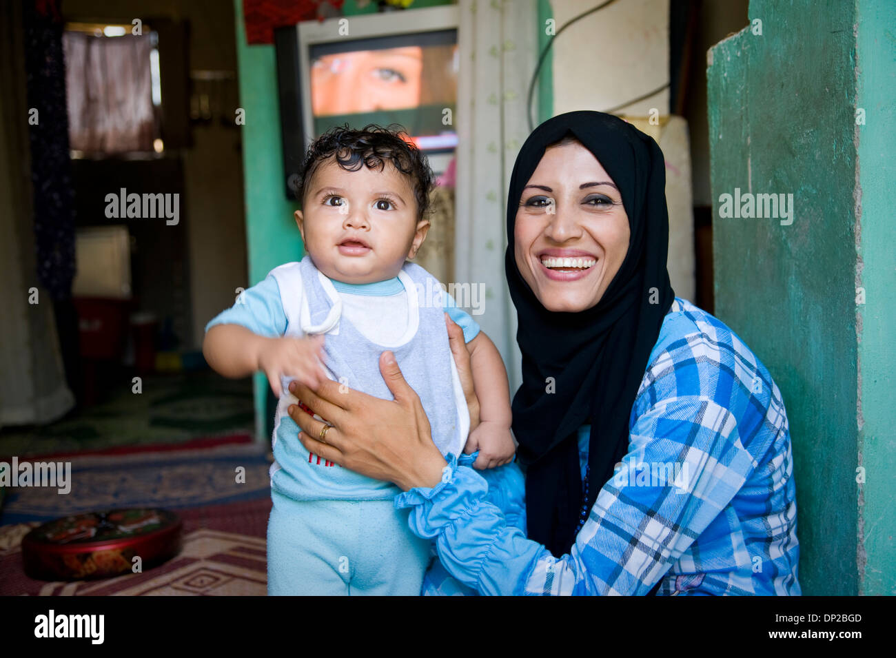 EGYPT, BELBEIS: Azza Rizk al Mahmoud, 29 years old, heads a workshop in ...