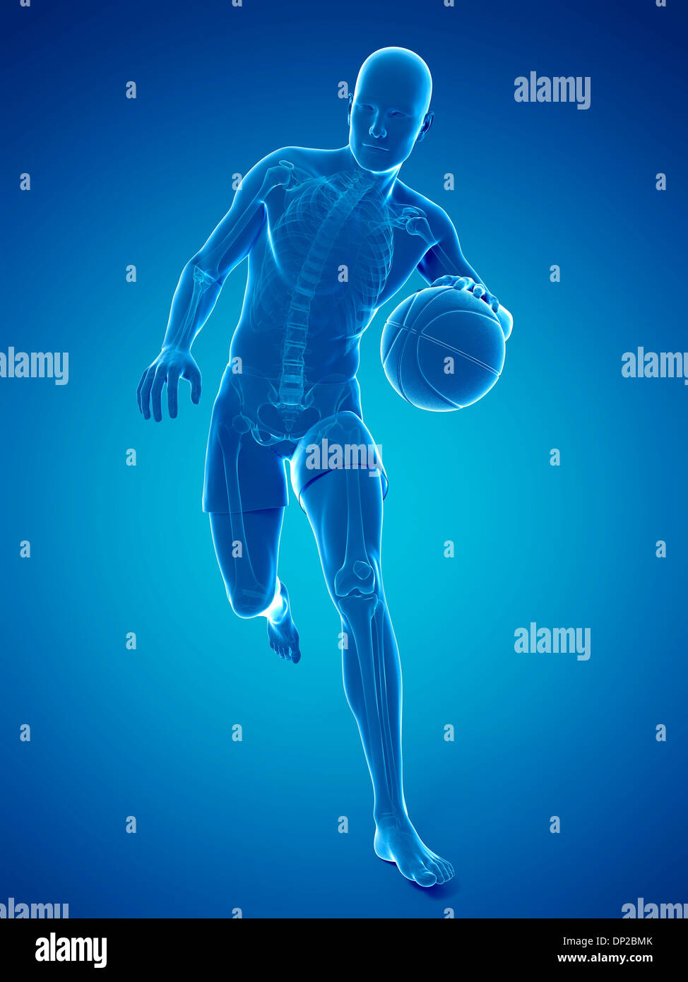 Basketball player, artwork Stock Photo - Alamy