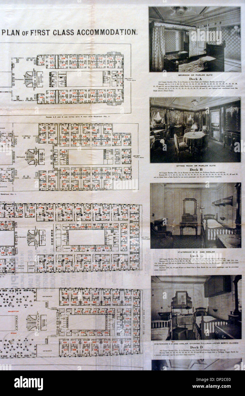 Titanic first class hi-res stock photography and images - Alamy