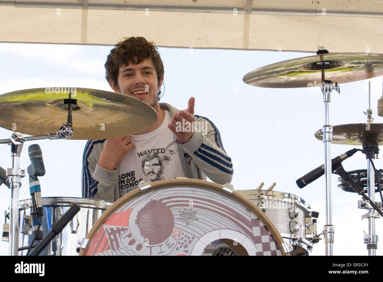 May 28, 2006; George, WA, USA; ADAM BRODY (from TV show O.C.) drummer ...