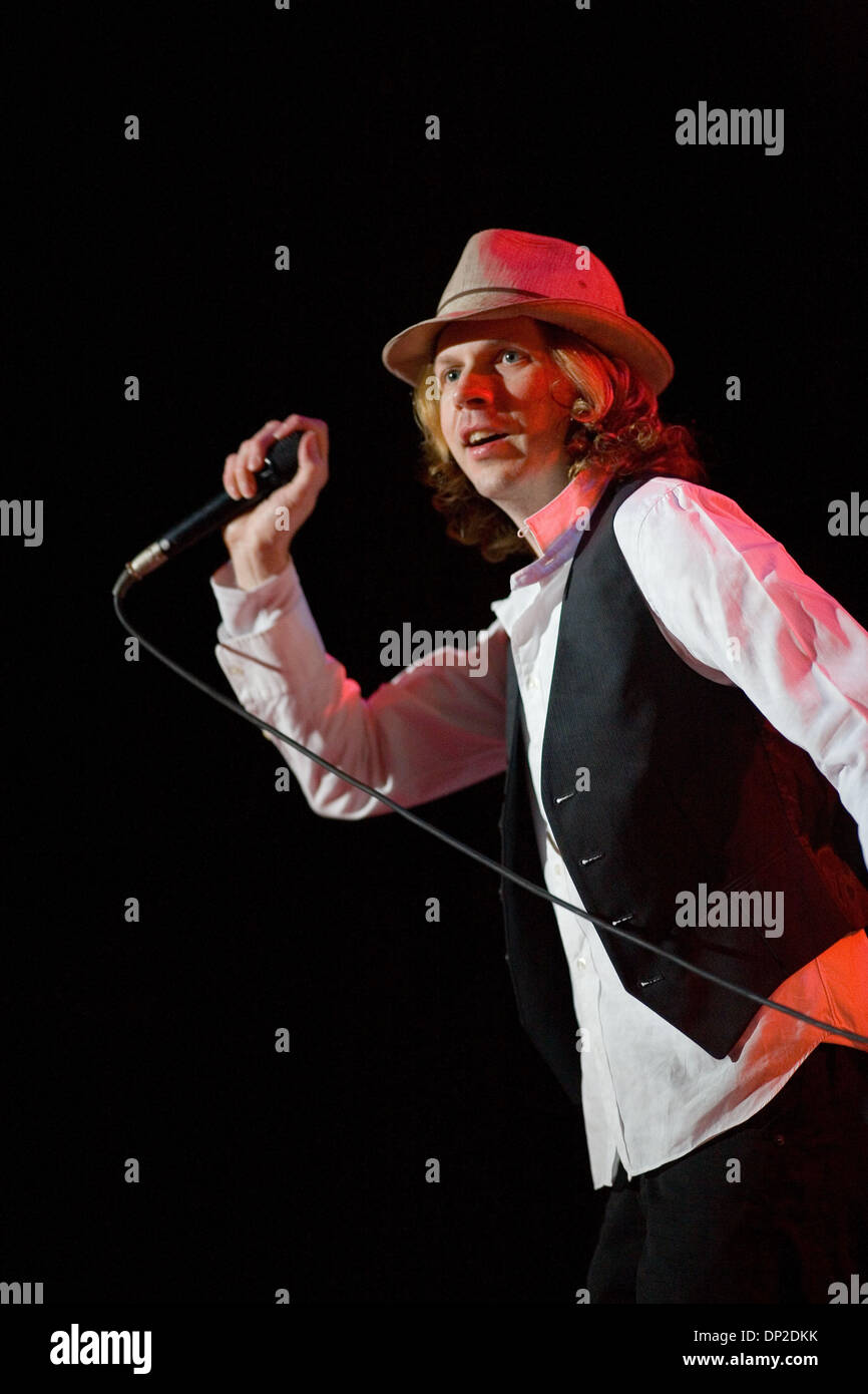 May 28, 2006; George, WA, USA; Beck and his band at the Sasquatch Music ...