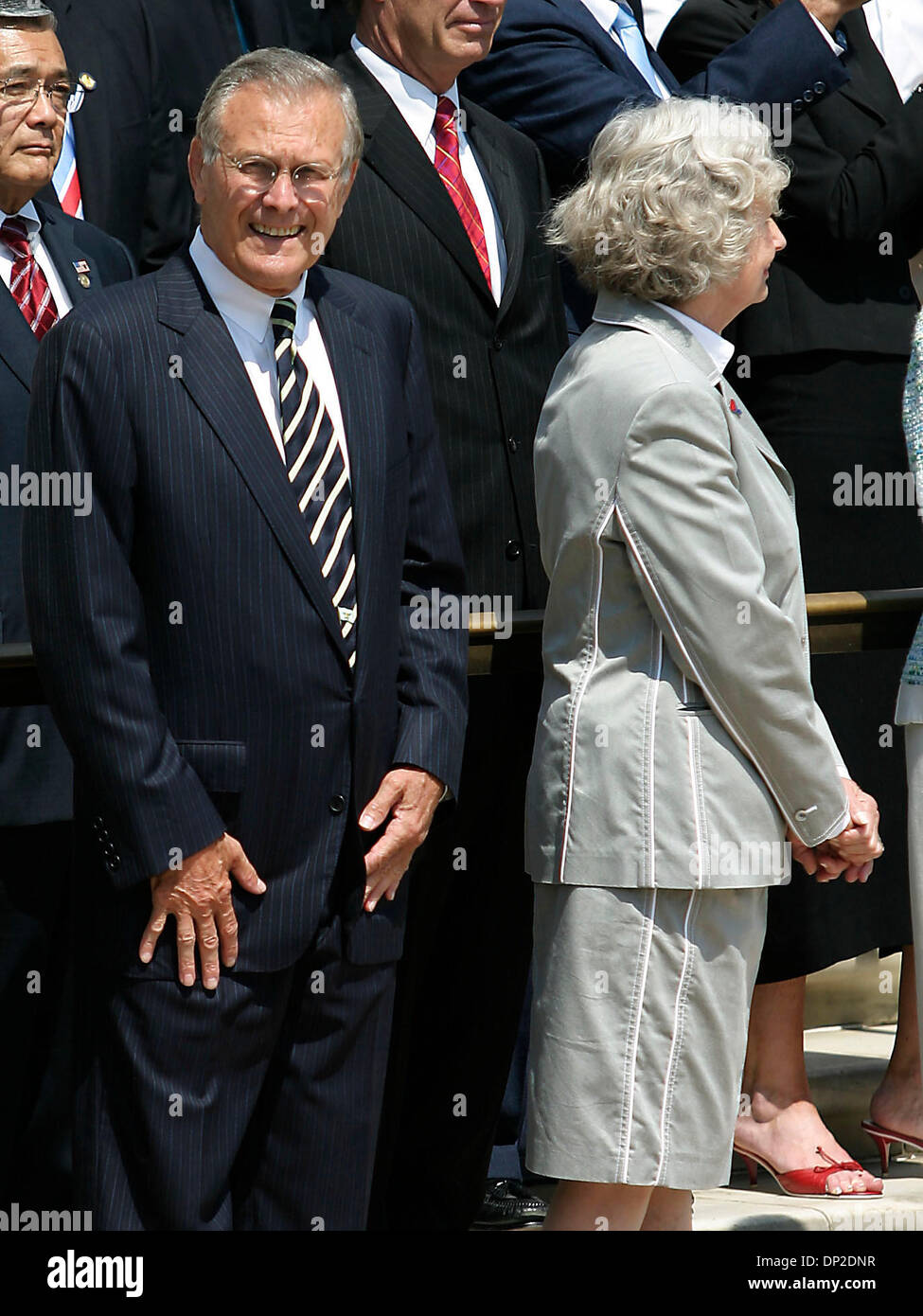 May 29, 2006; Arlington, VA, USA; Secretary of Defense DONALD RUMSFELD ...