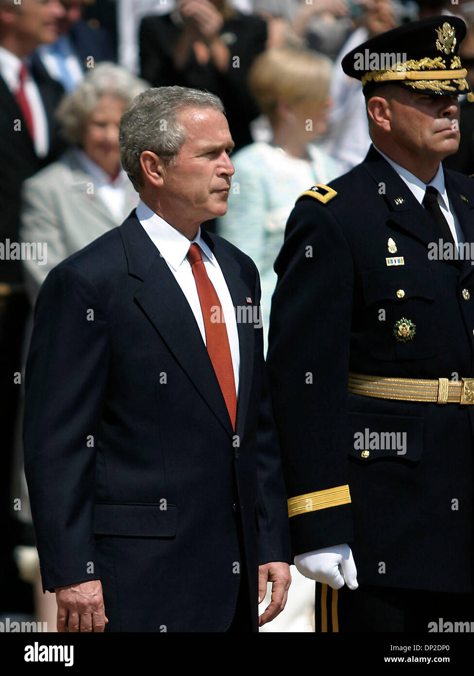May 29, 2006; Arlington, VA, USA; President GEORGE W. BUSH along with ...
