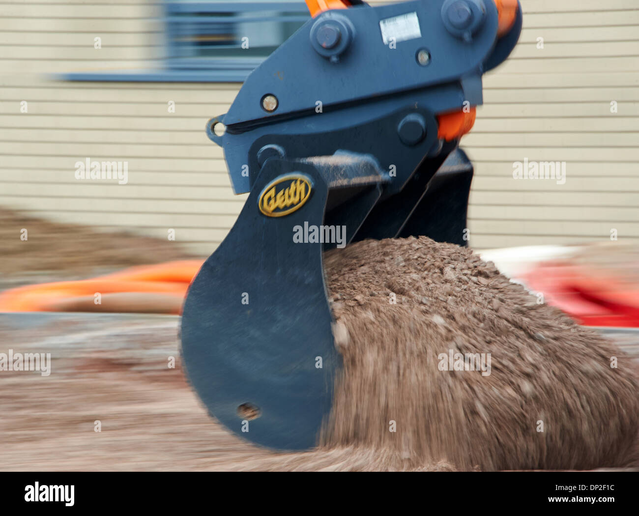 Construction Industry UK, Plant at work on a Midlands Construction site ...