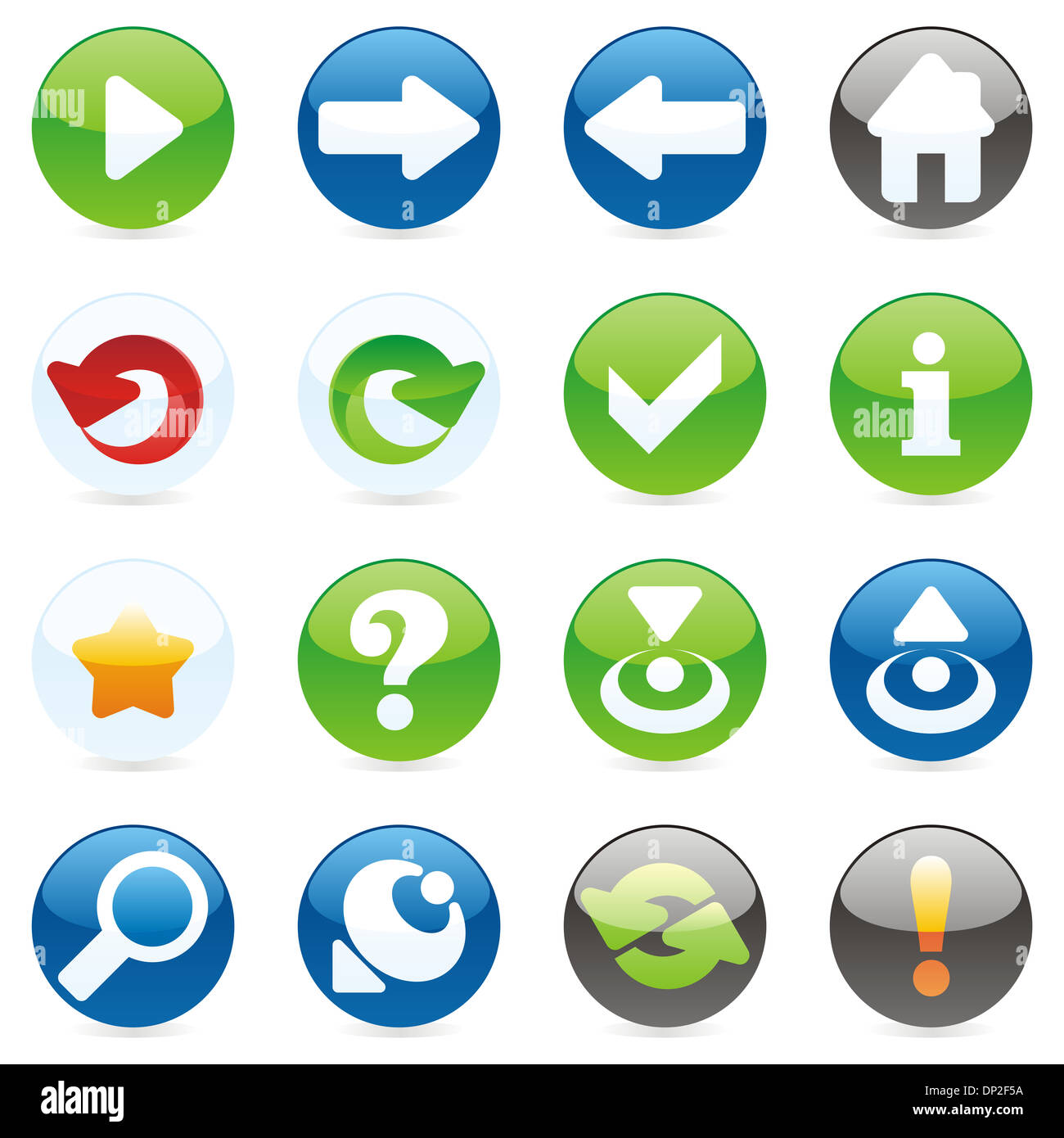 vector illustration of isolated internet icons Stock Photo - Alamy