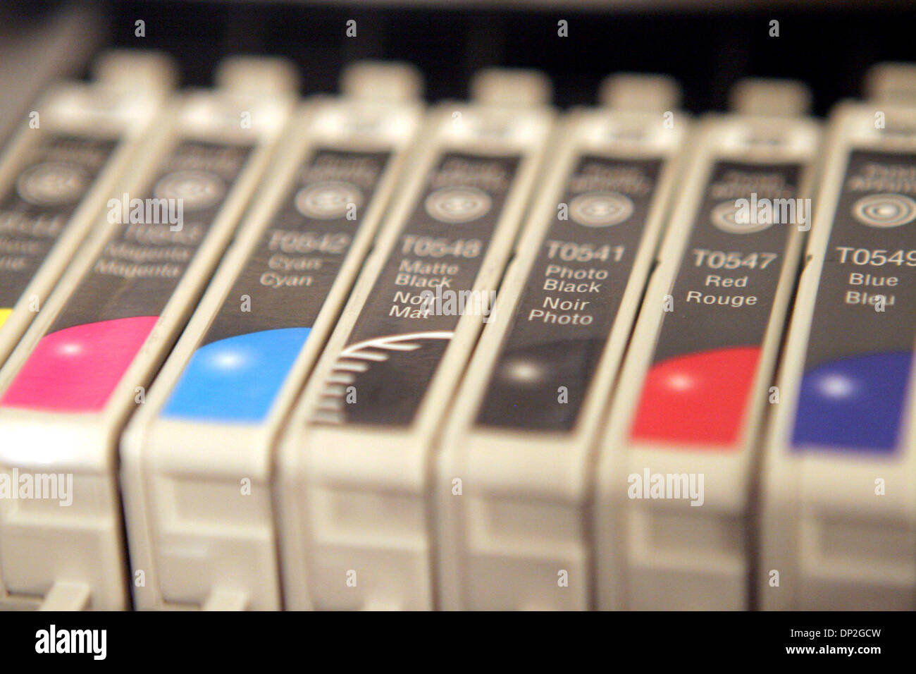 Jun 03, 2006; Los Angeles, CA, USA; Epson color ink printer cartridges ...