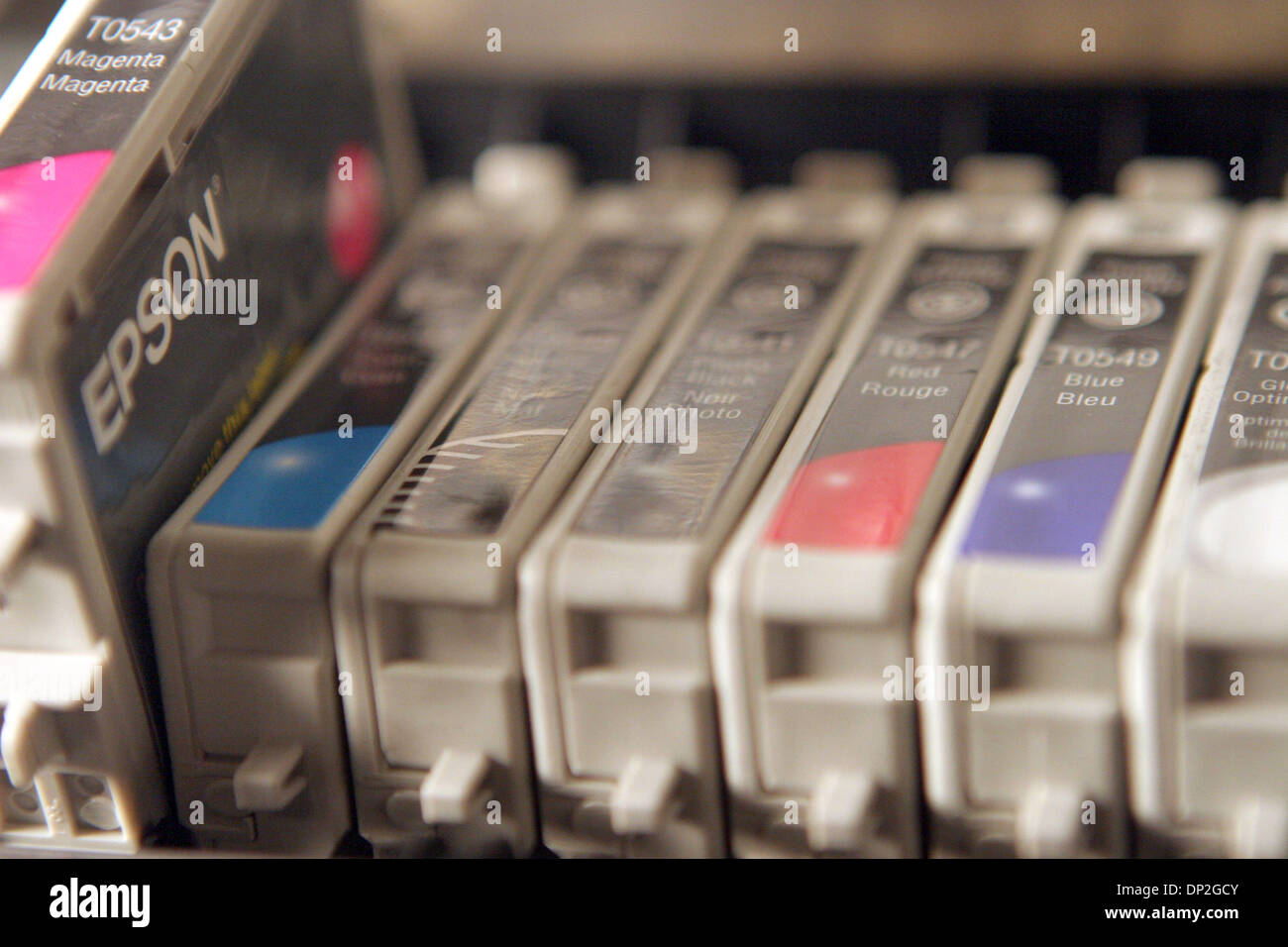 Jun 03, 2006; Los Angeles, CA, USA; Epson color ink printer cartridges ...