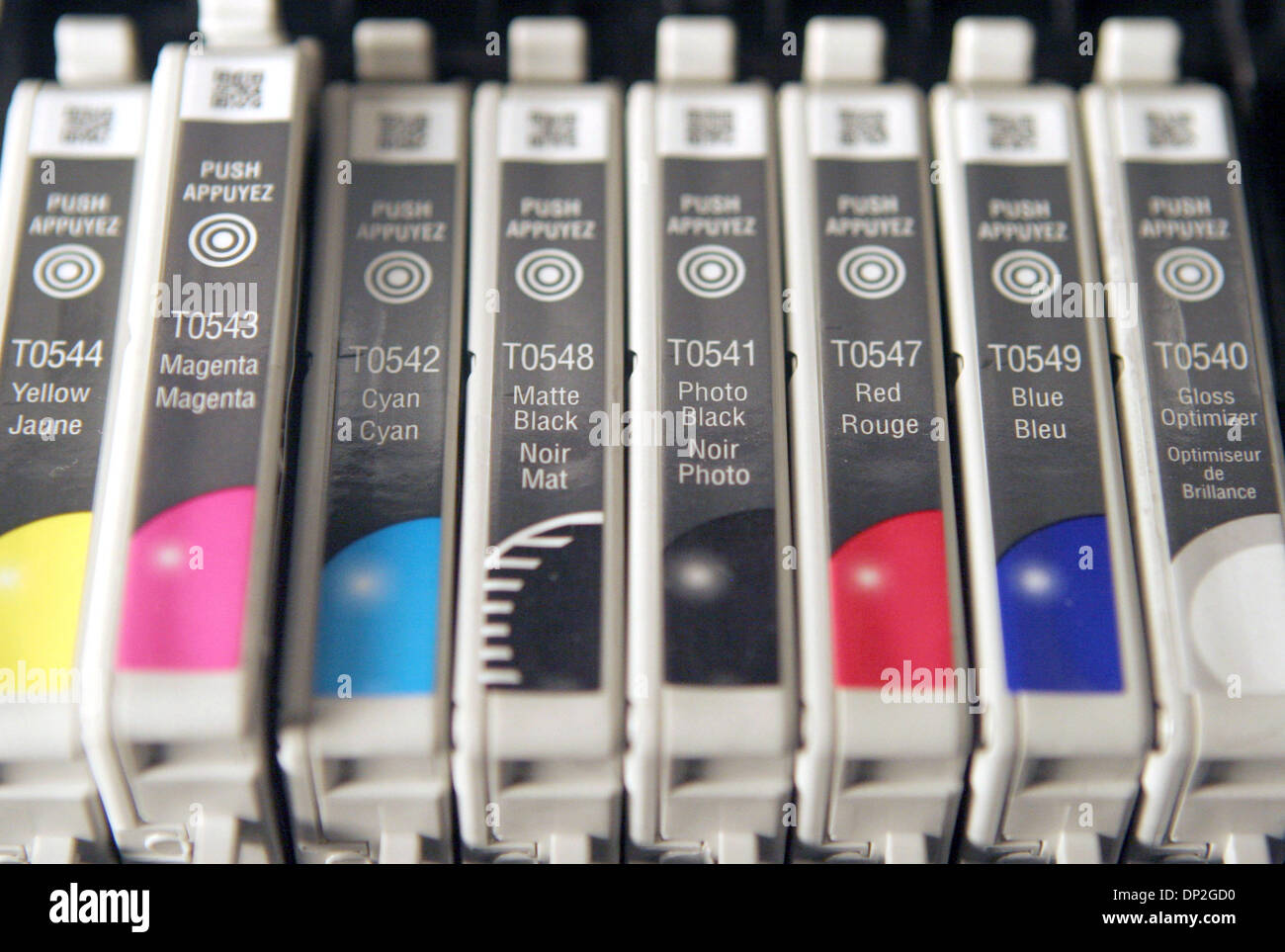 Jun 03, 2006; Los Angeles, CA, USA; Epson color ink printer cartridges ...