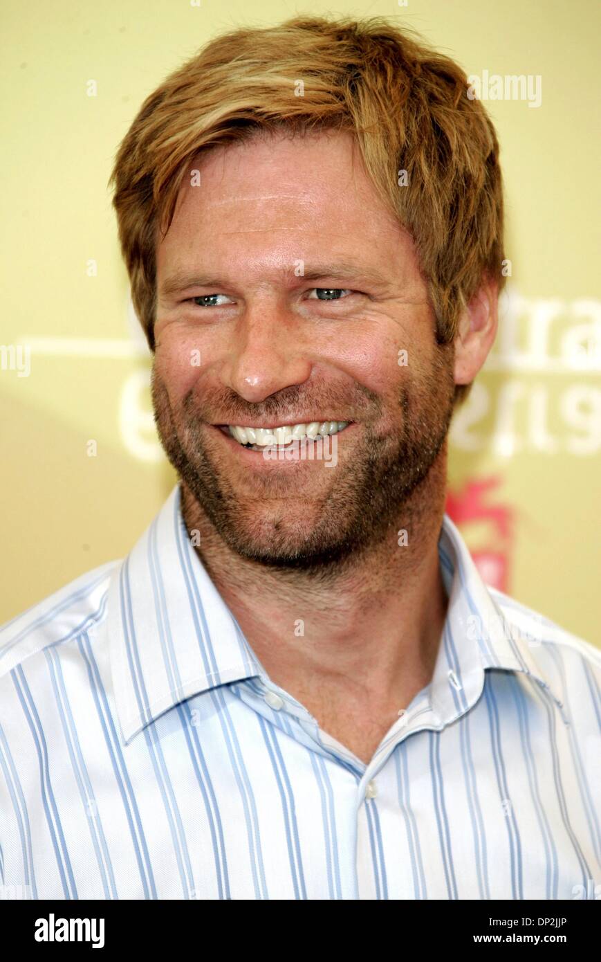 Oct. 10, 2006 - Lido, VENICE, ITALY - AARON ECKHART.ACTOR.THE BLACK ...