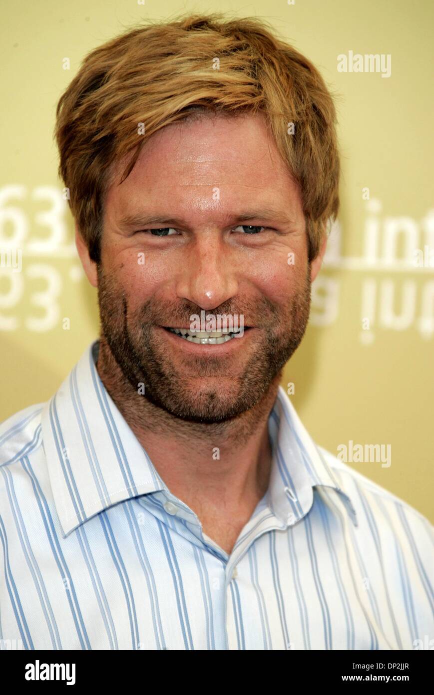 Oct. 10, 2006 - Lido, VENICE, ITALY - AARON ECKHART.ACTOR.THE BLACK DAHLIA, PHOTOCALL, 63RD ...
