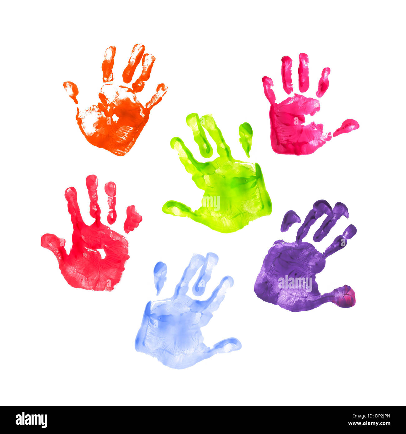 Multicoloured hand prints hi-res stock photography and images - Alamy