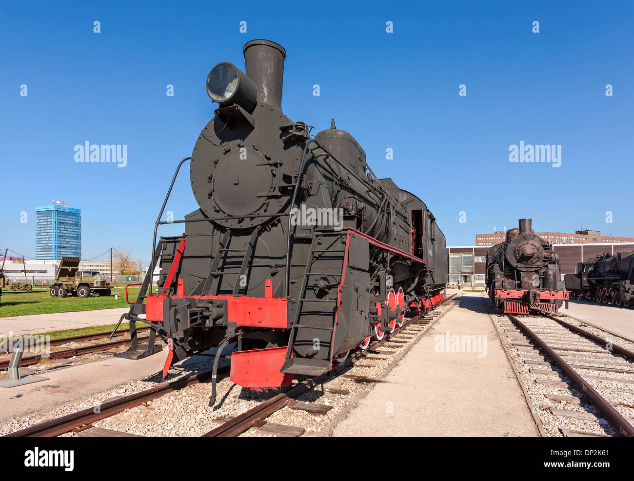 Old steam locomotive at the depot Stock Photo - Alamy