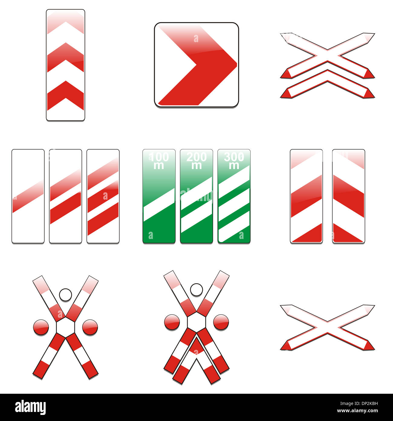 isolated european road signs with details Stock Photo - Alamy