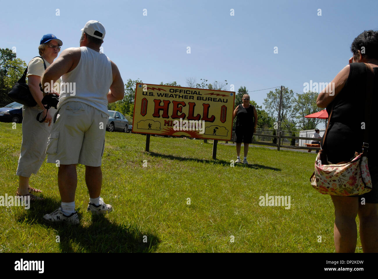 Jun 06, 2006; Hell, MI, USA; Hundreds of people from across the country ...