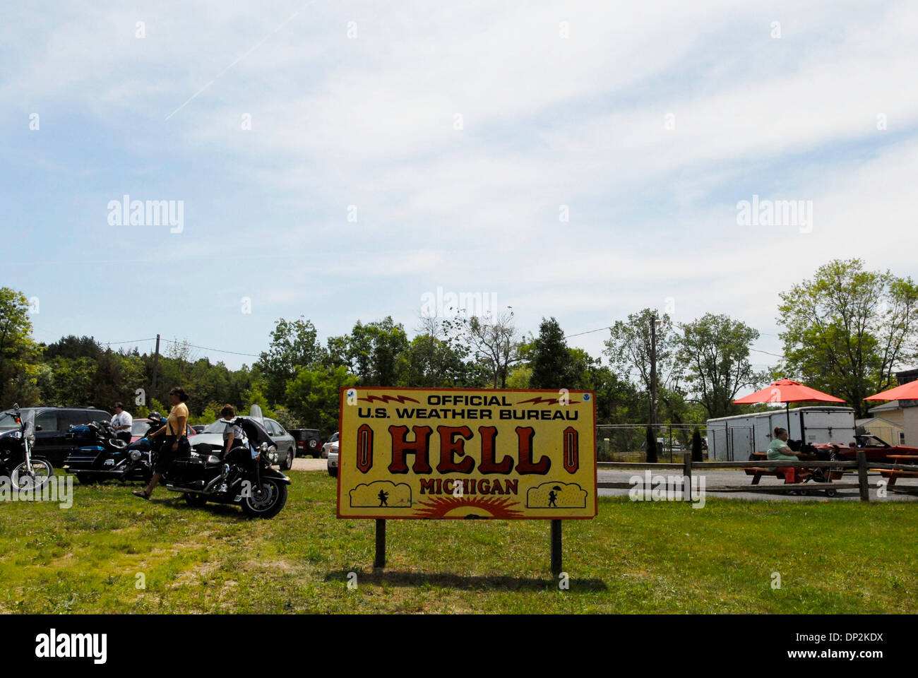 Jun 06, 2006; Hell, MI, USA; Hundreds of people from across the country ...