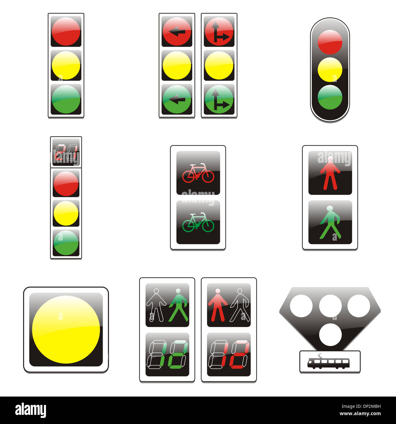 isolated european road signs with details Stock Photo - Alamy