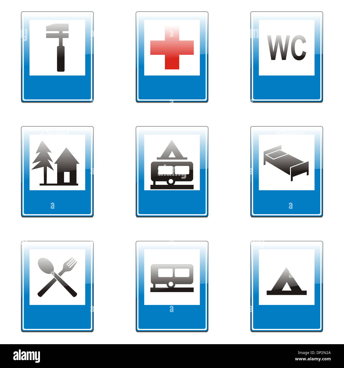 isolated european road signs with details Stock Photo - Alamy