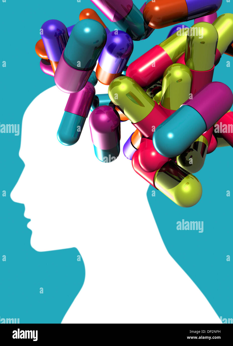 Drug addiction, conceptual artwork Stock Photo - Alamy