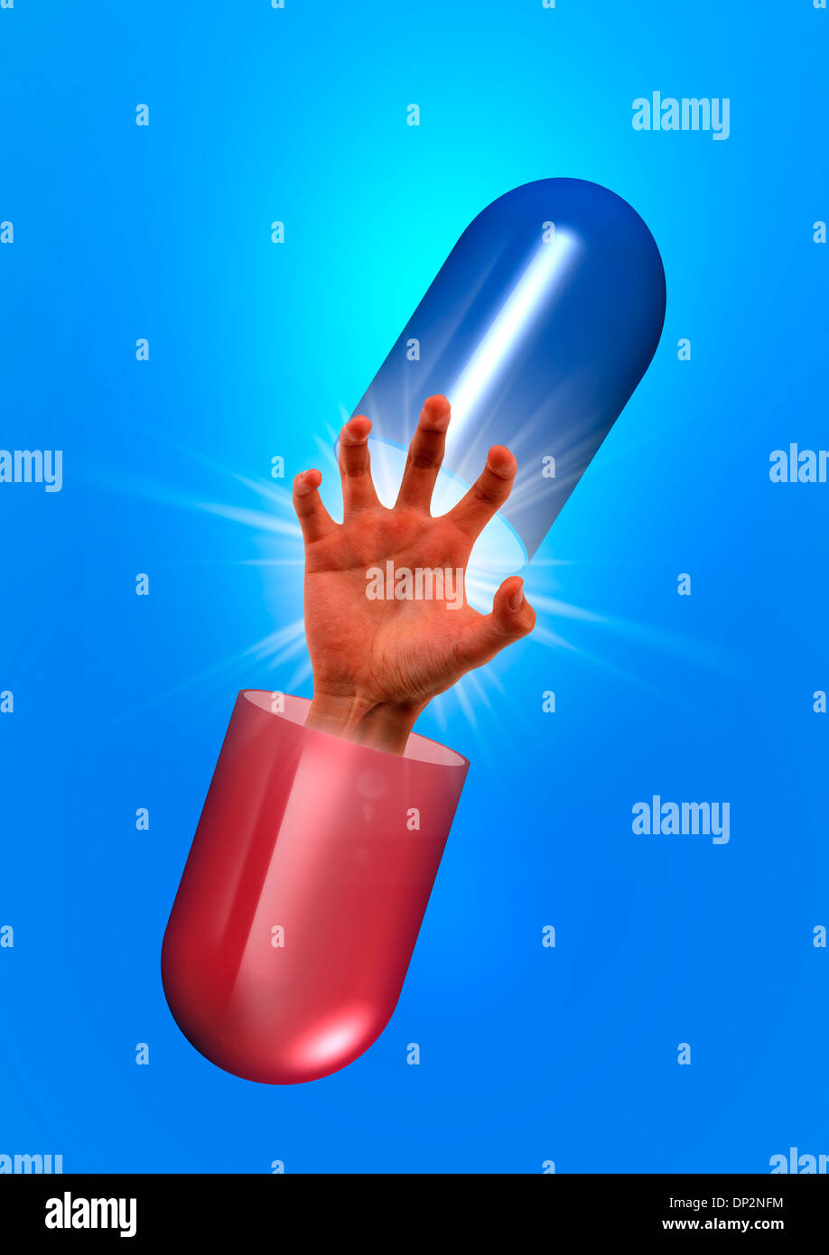 Drug addiction, conceptual artwork Stock Photo - Alamy