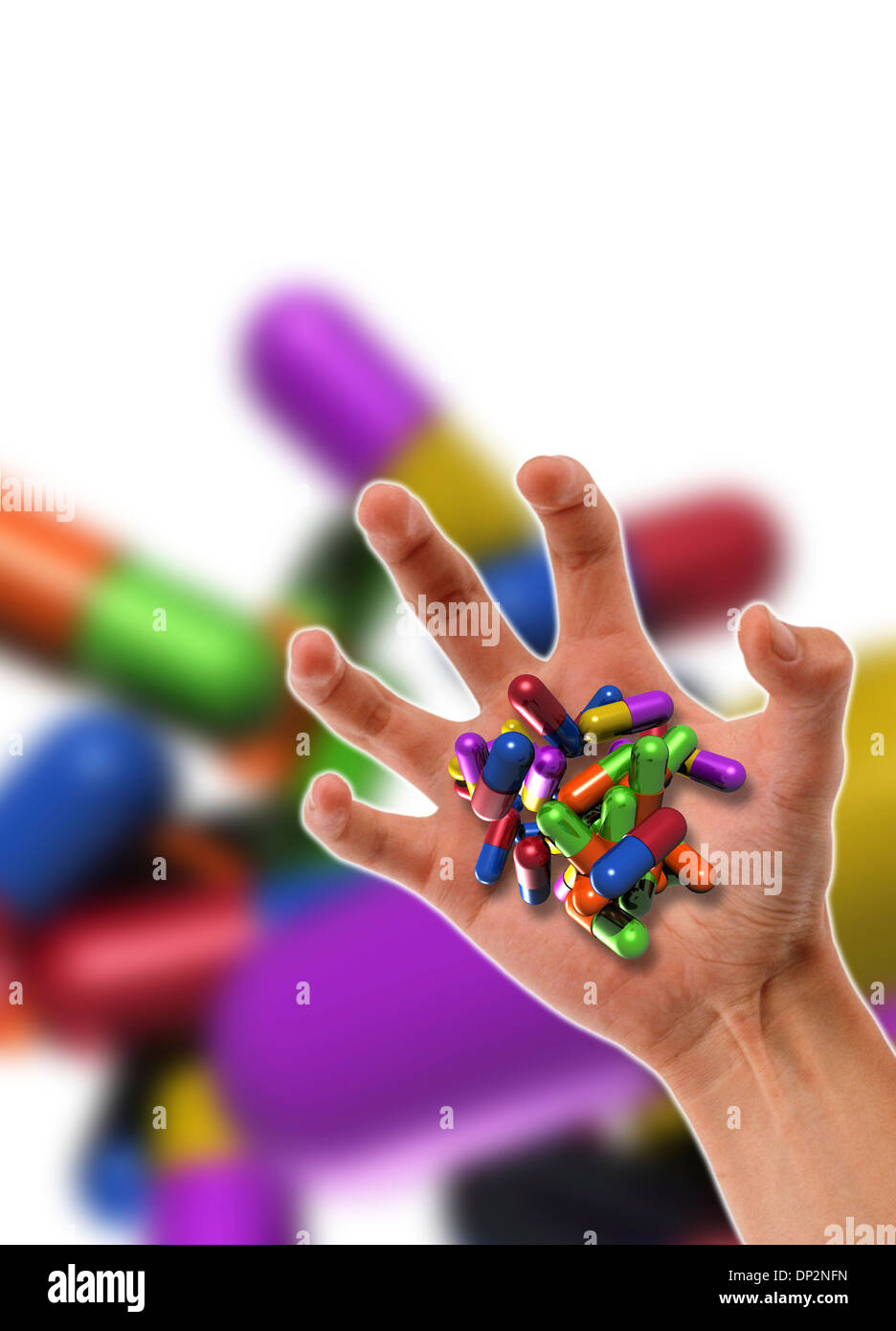 Drug addiction, conceptual artwork Stock Photo - Alamy