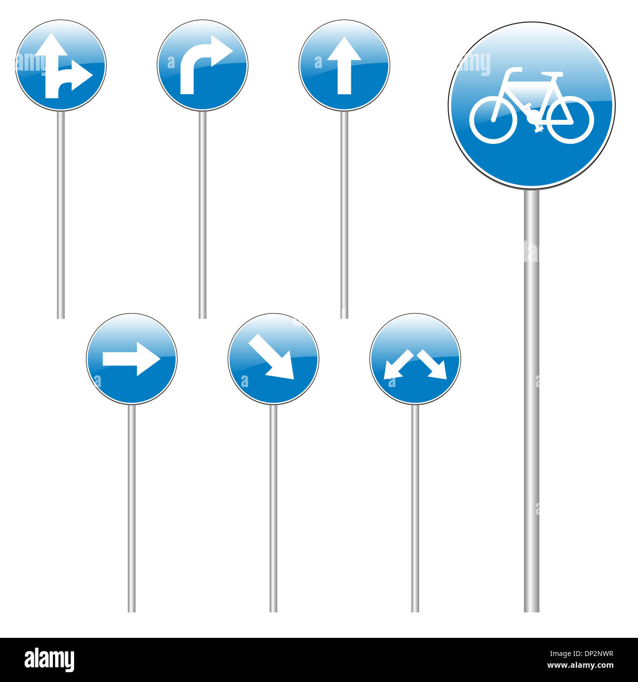 isolated european road signs Stock Photo - Alamy