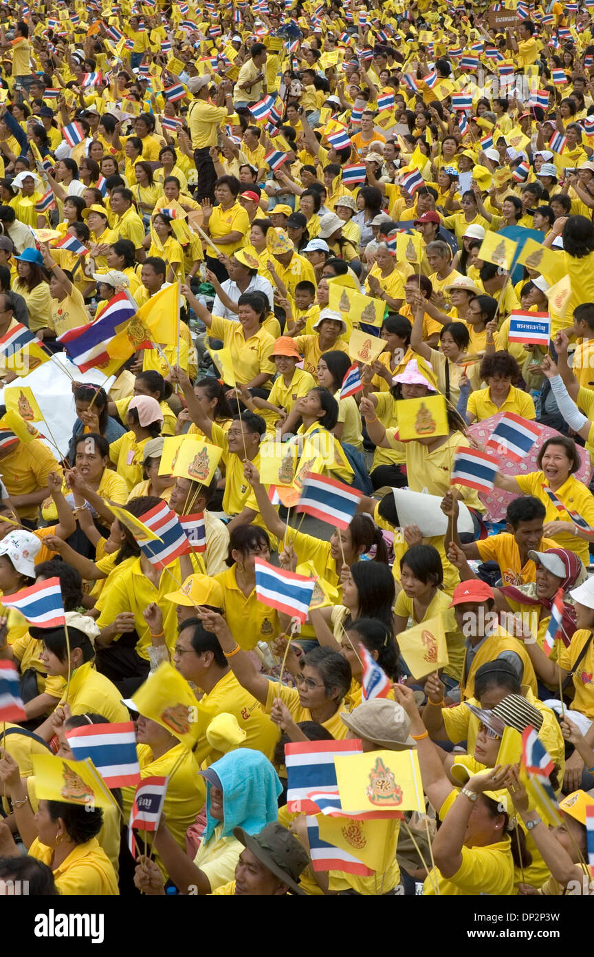 Jun 09, 2006; Bangkok, THAILAND; Quarter of a million people, all ...