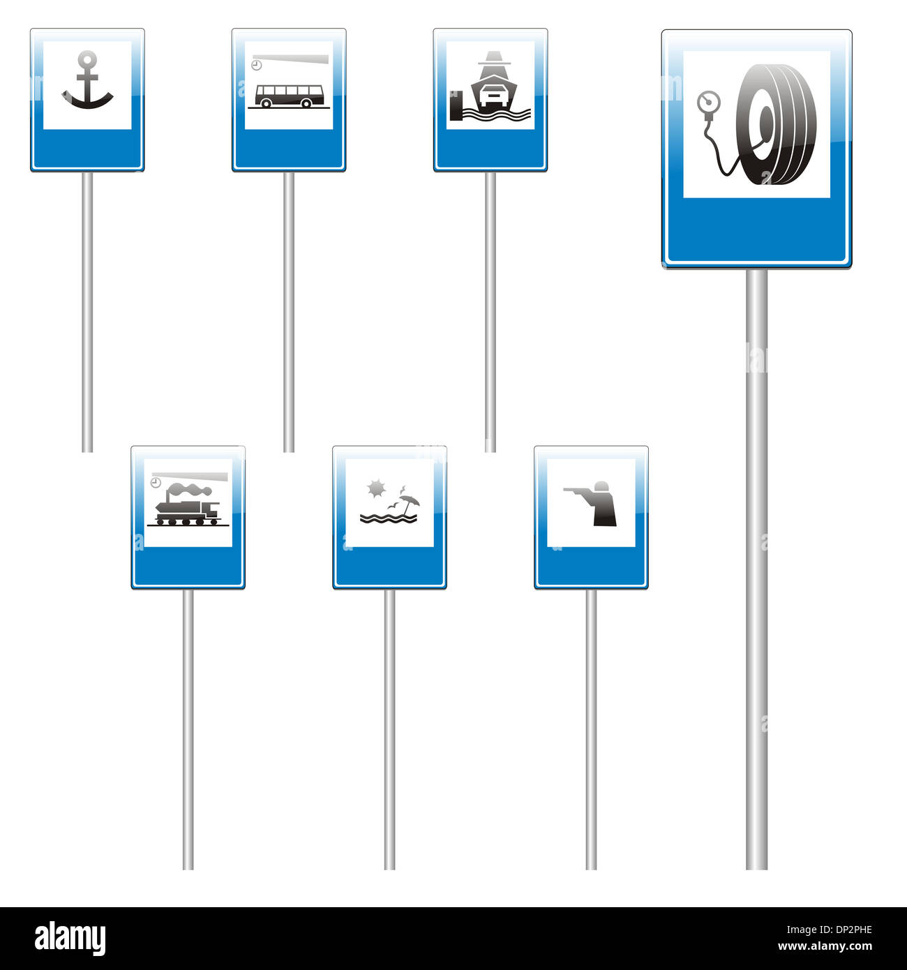 isolated european road signs Stock Photo - Alamy