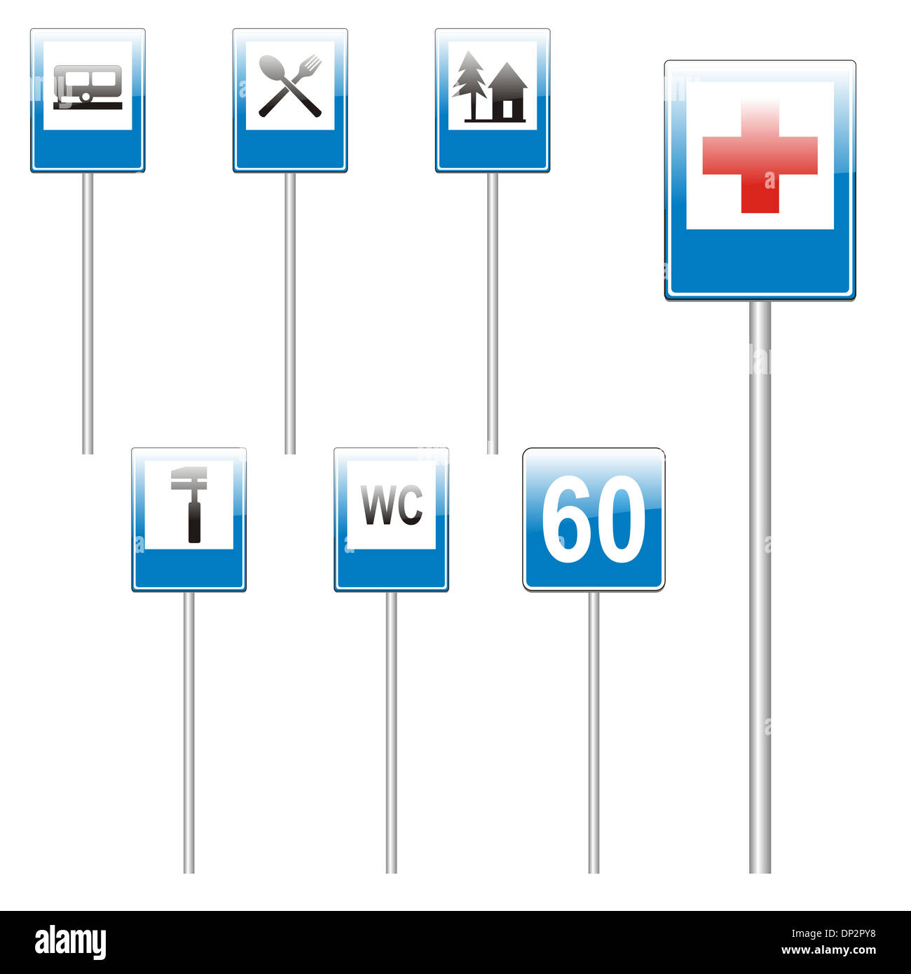 isolated european road signs Stock Photo - Alamy