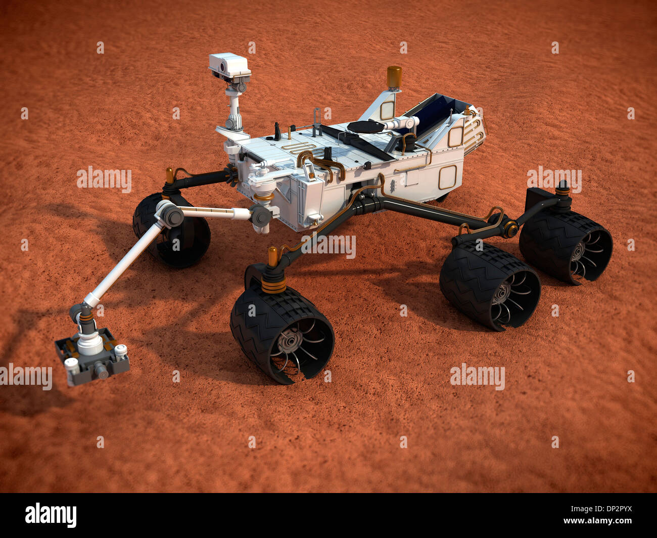 Curiosity Mars rover, artwork Stock Photo - Alamy