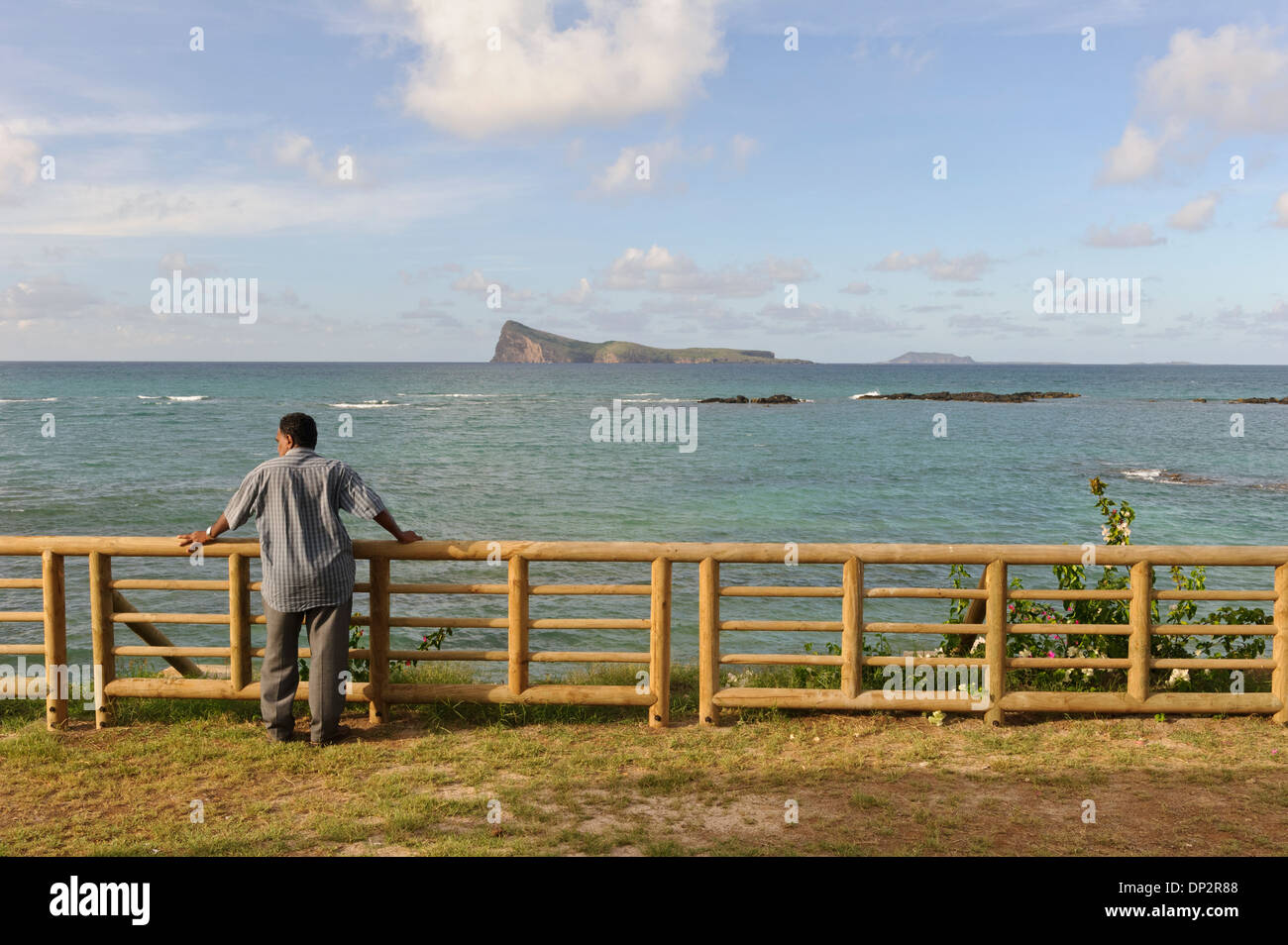 Coin De Mire Island seen at Cap Malheureux, Mauritius Stock Photo - Alamy