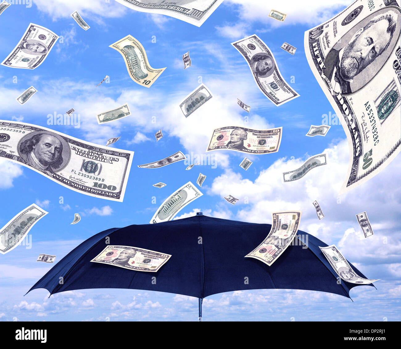Raining money, artwork Stock Photo: 65215977 - Alamy