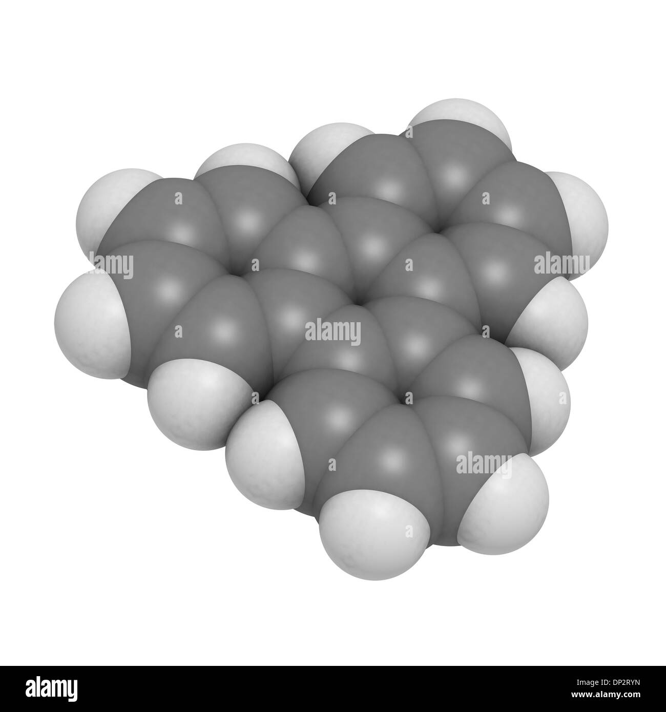 Triphenylene hydrocarbon molecule Stock Photo - Alamy